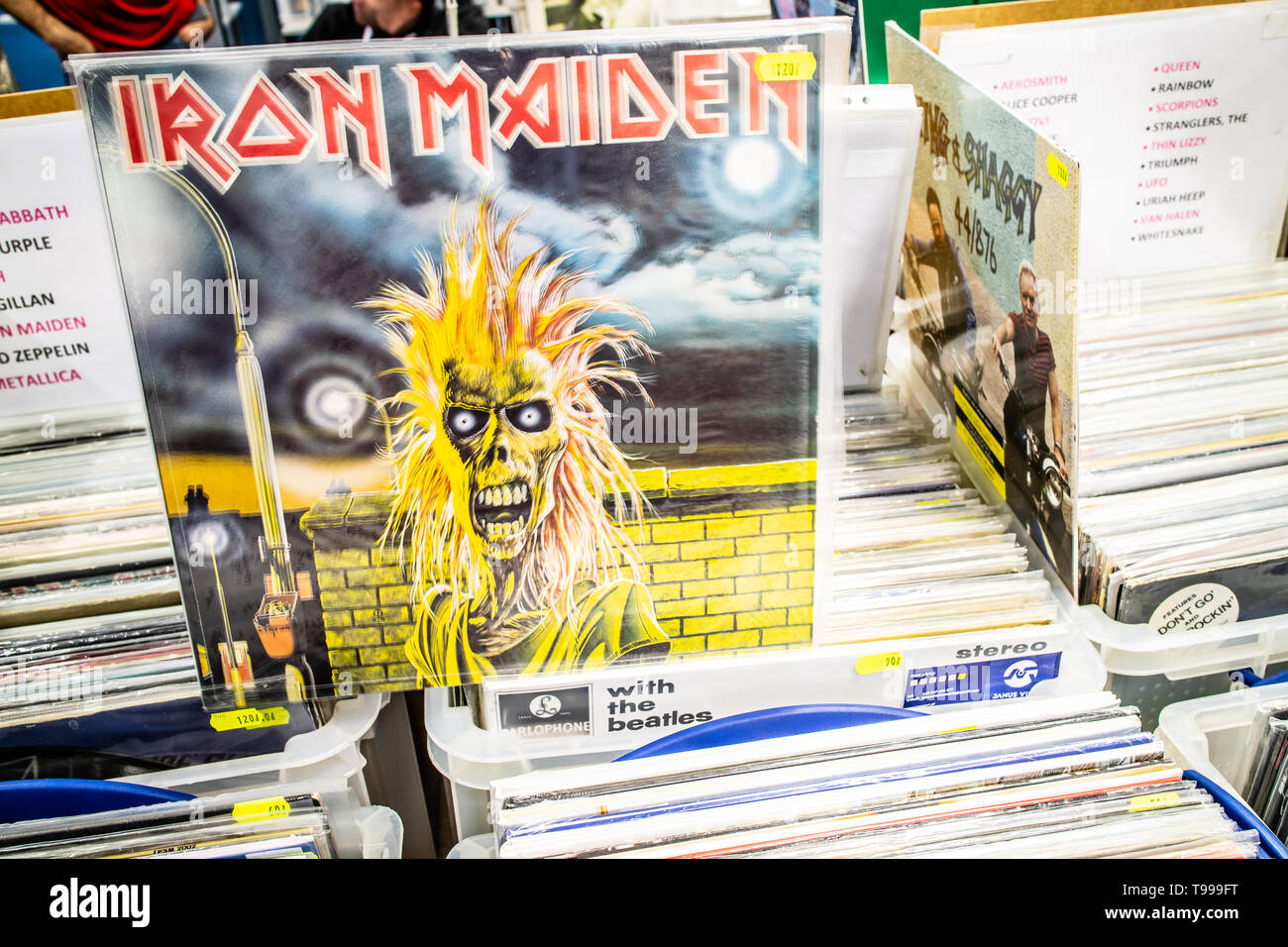 Iron maiden album cover hi-res stock photography and images - Alamy