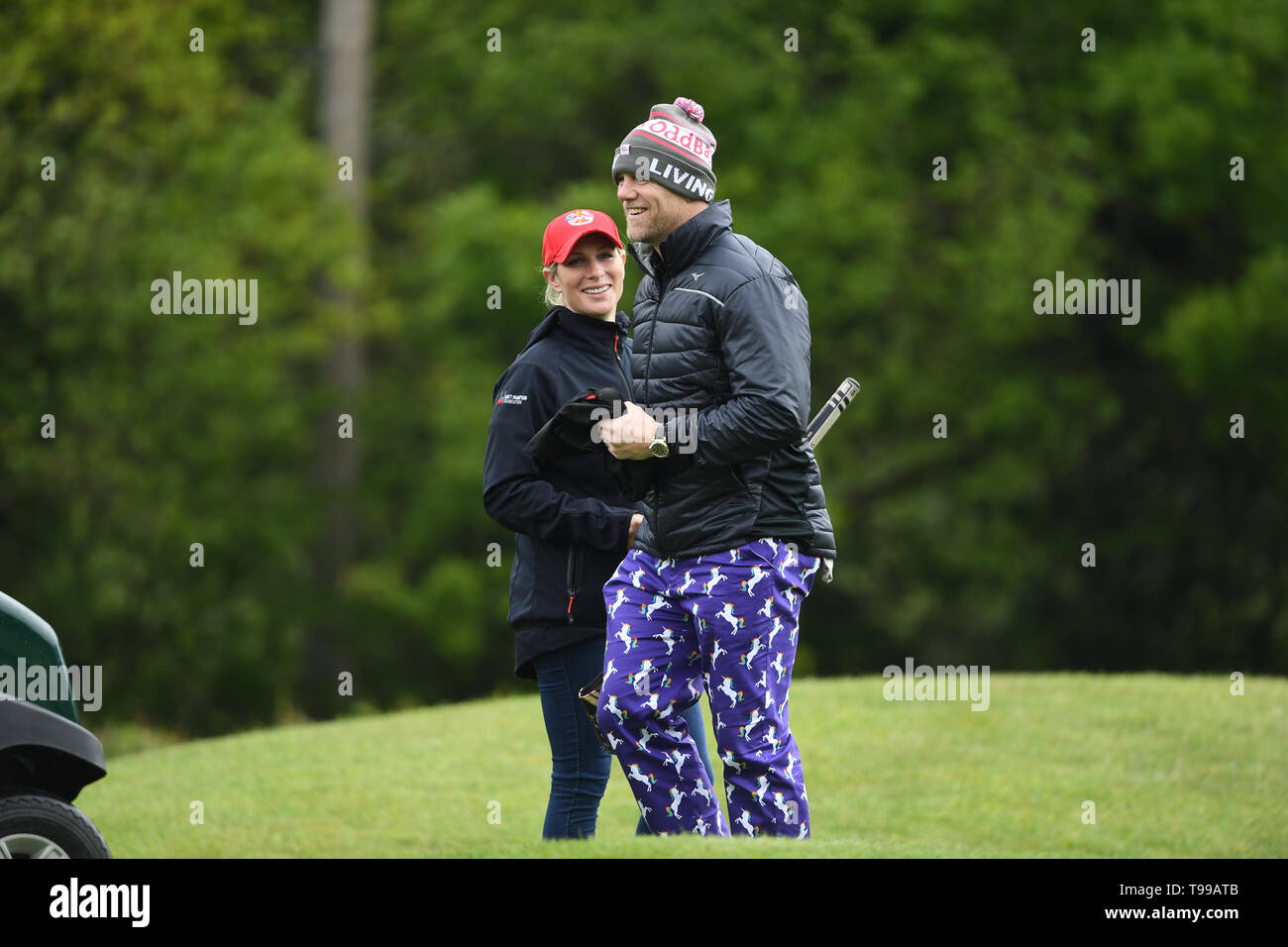 Mike and Zara Tindall during the ISPS HANDA Mike Tindall Celebrity Golf ...