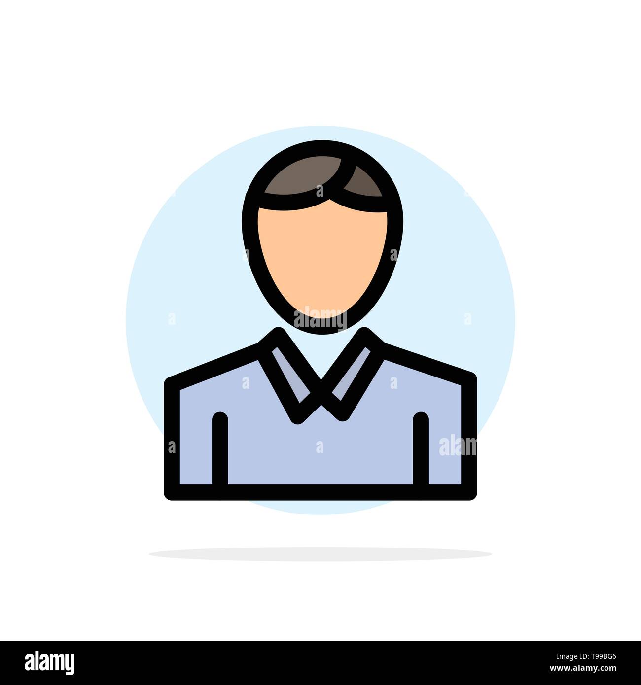 Account, Human, Man, Person Abstract Circle Background Flat color Icon ...