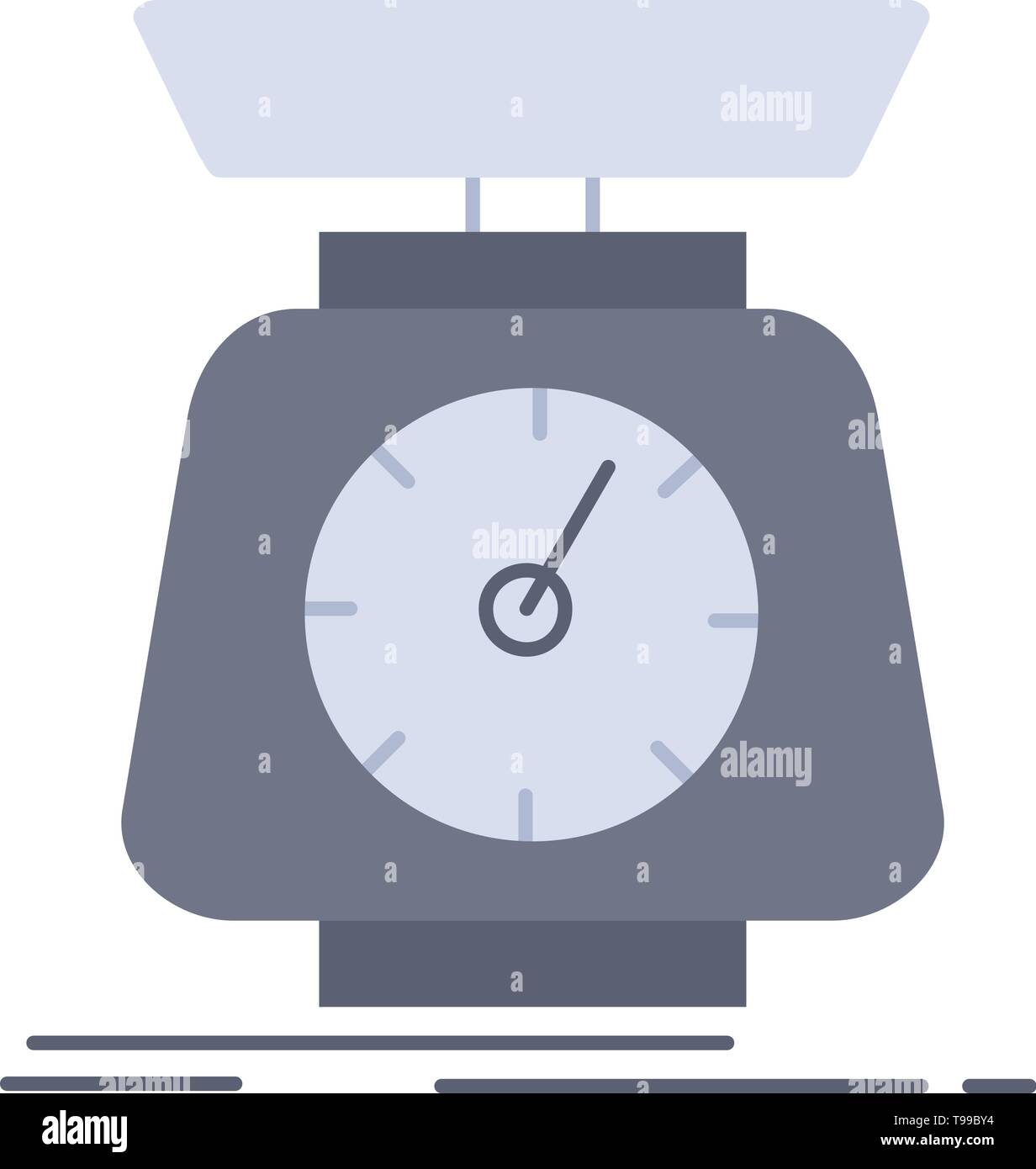 implementation, mass, scale, scales, volume Flat Color Icon Vector ...