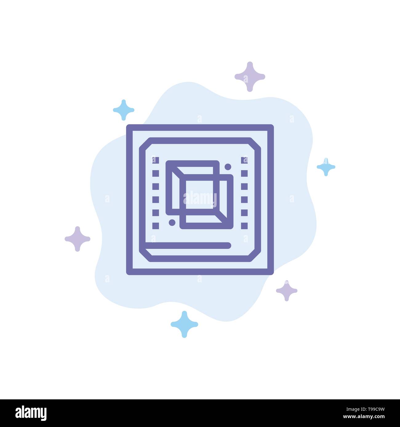 Semiconductor chip white background Stock Vector Images - Alamy