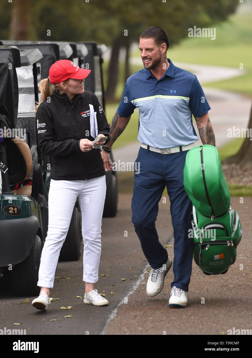 Autumn Phillips and Keith Duffy during the ISPS HANDA Mike Tindall ...