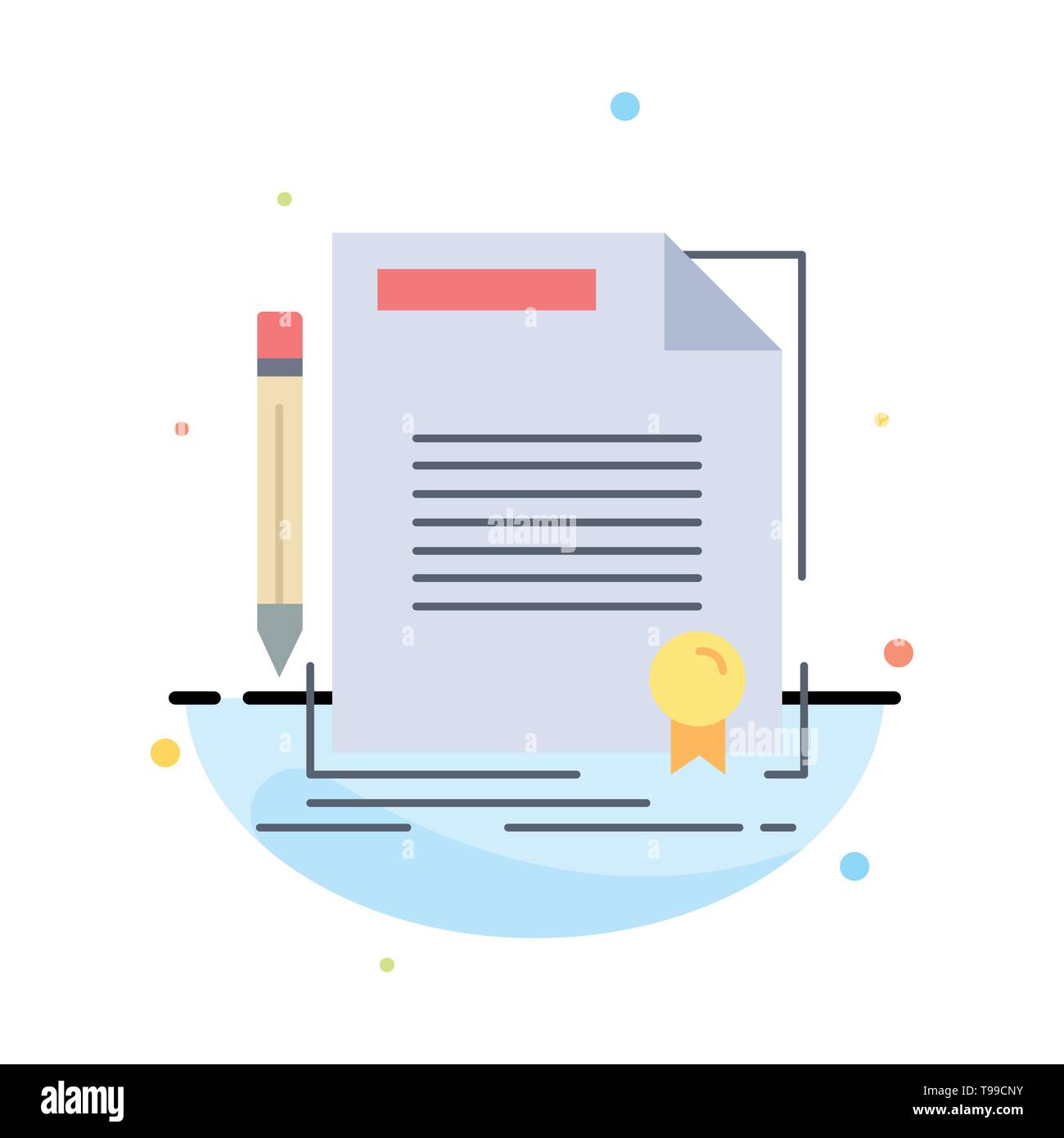 Woman signing paperwork Stock Vector Images - Alamy