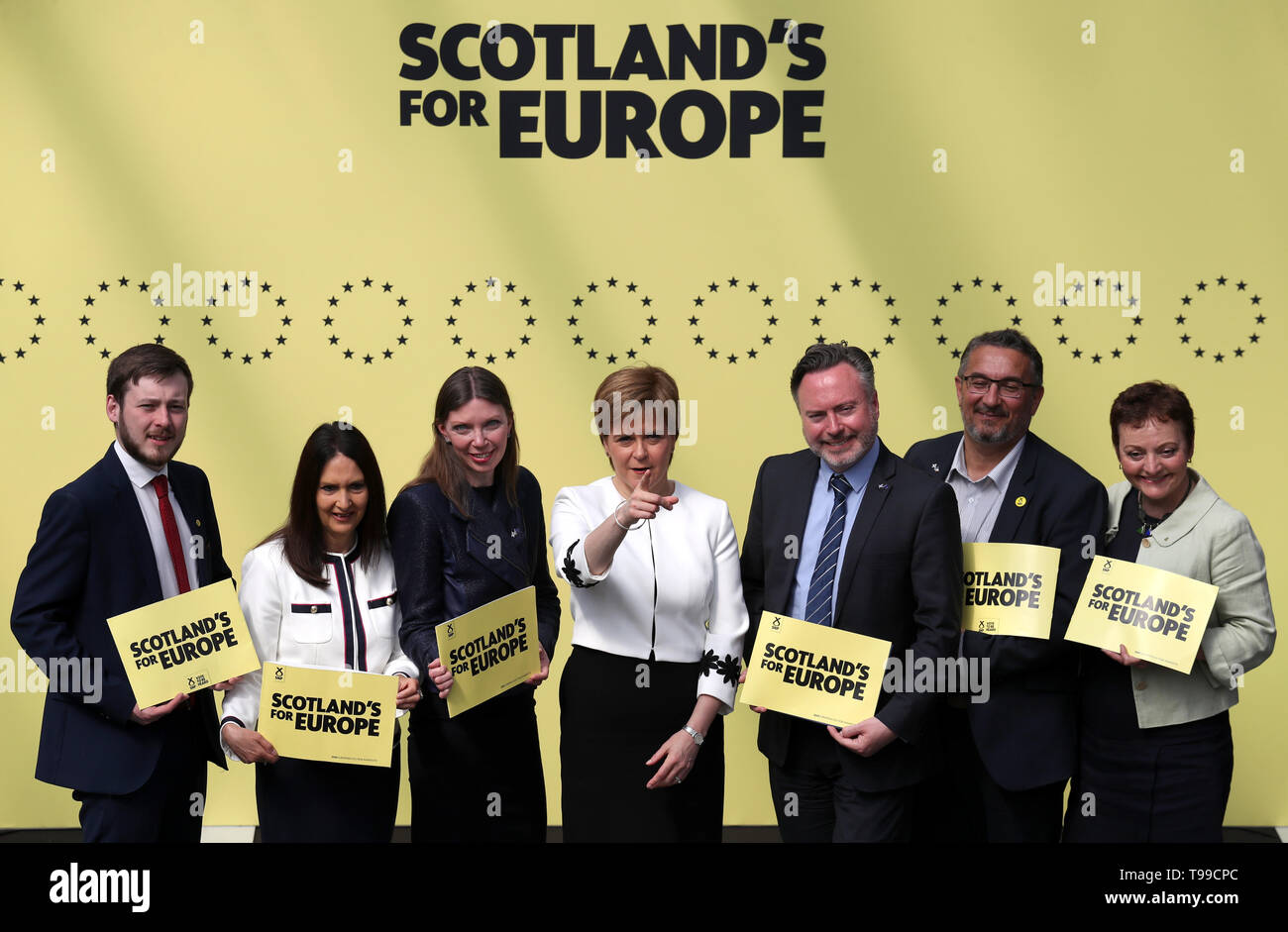 SNP European Election candidates (left to right) Alex Kerr, Margaret ...