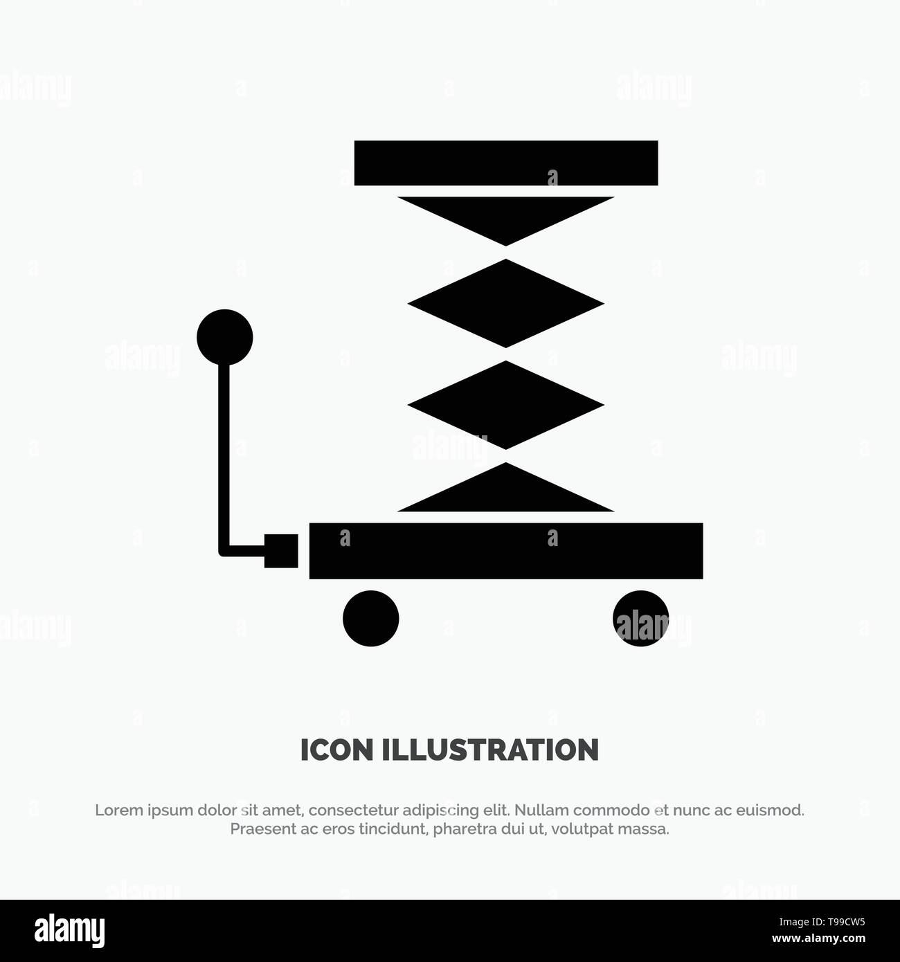 Truck scissor lift Stock Vector Images - Alamy