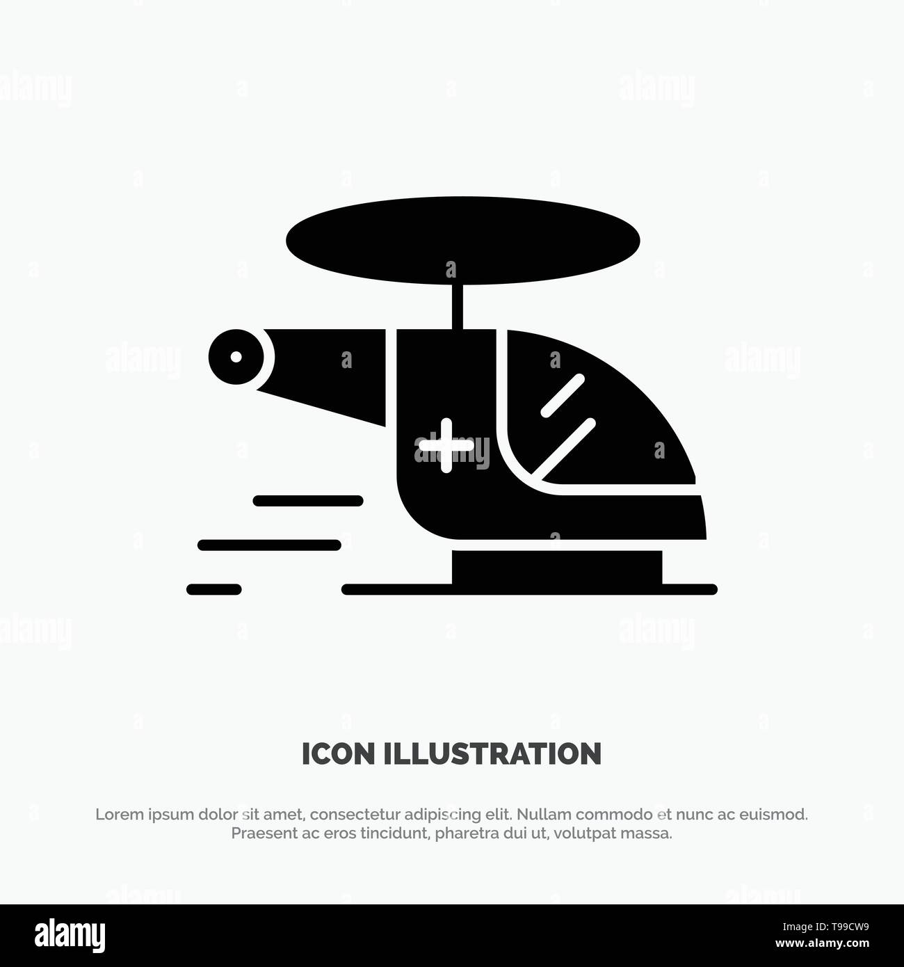 Hospital helicopter icon Stock Vector Images - Alamy
