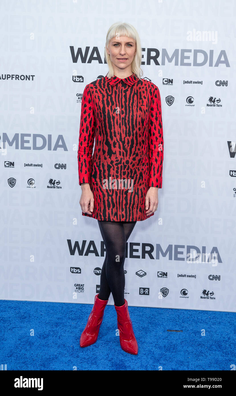 Mickey Sumner attends WarnerMedia Upfront 2019 arrivals outside of The ...