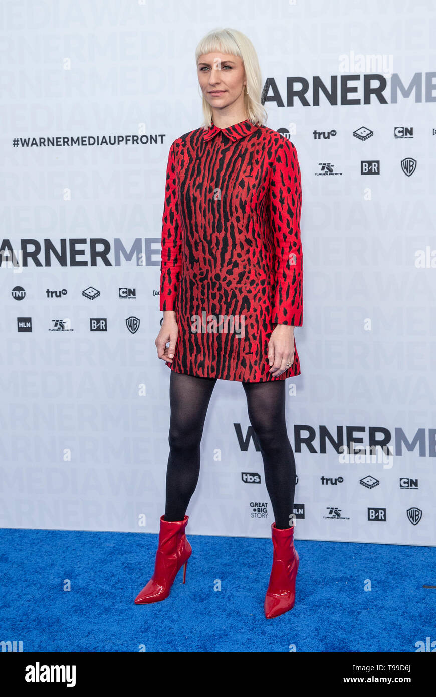 Mickey Sumner attends WarnerMedia Upfront 2019 arrivals outside of The ...