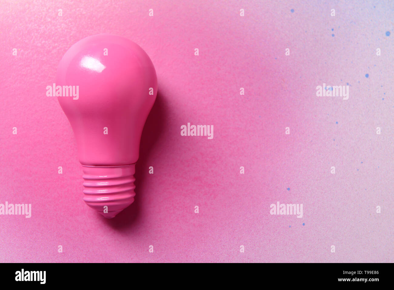 Painted light bulb on light background Stock Photo - Alamy