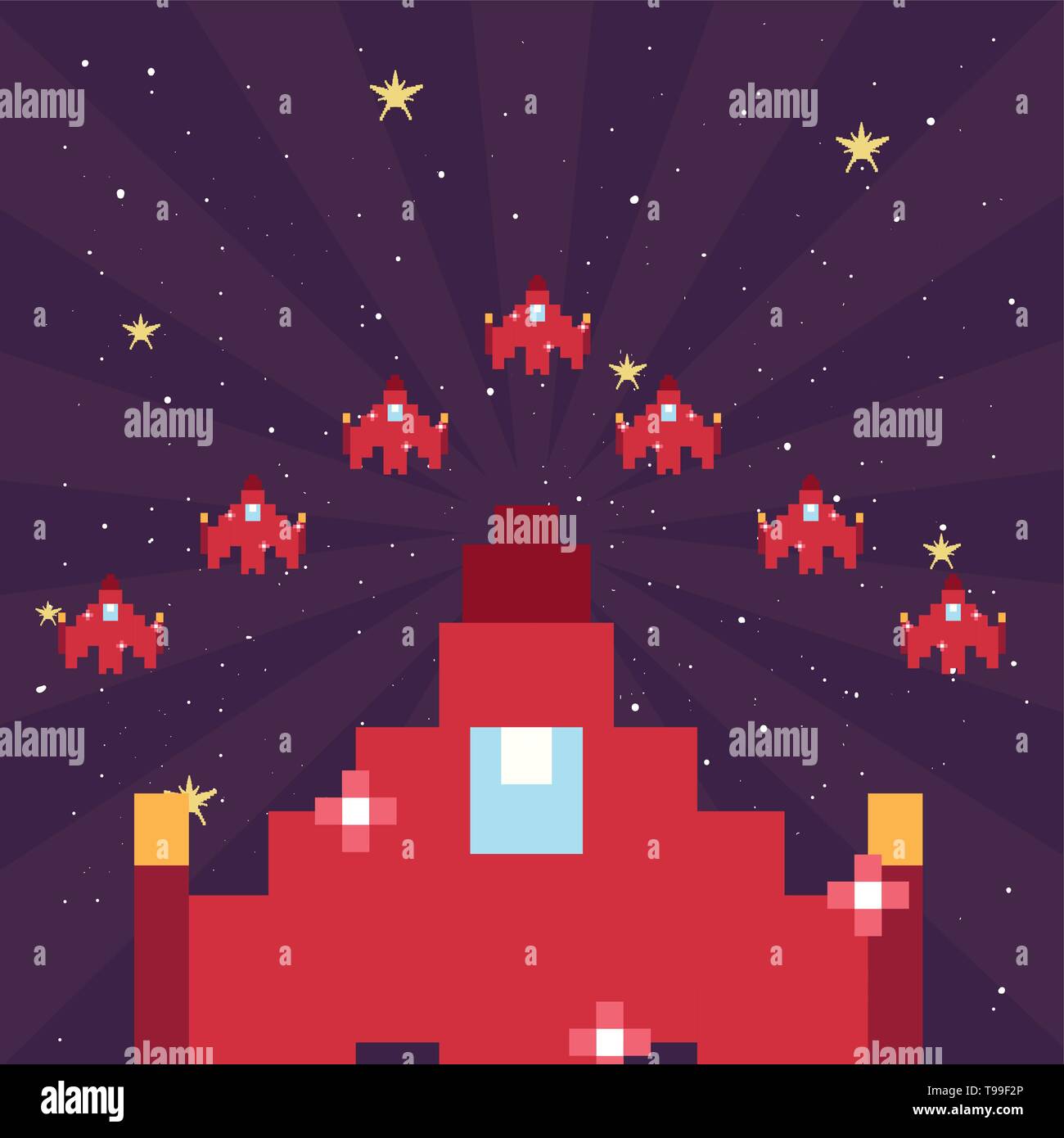 Retro Spaceship Game