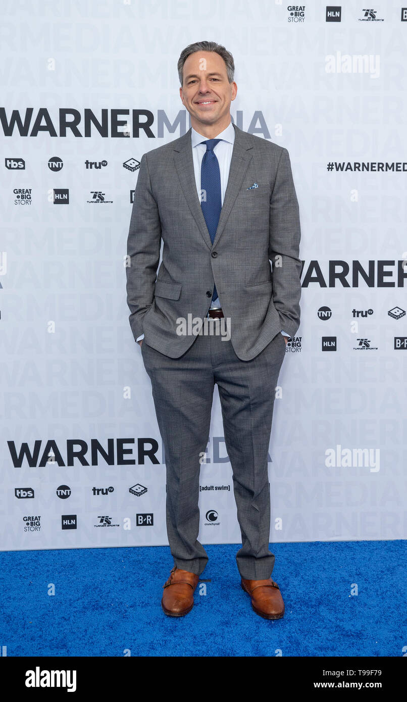 Jake Tapper attends WarnerMedia Upfront 2019 arrivals outside of The ...