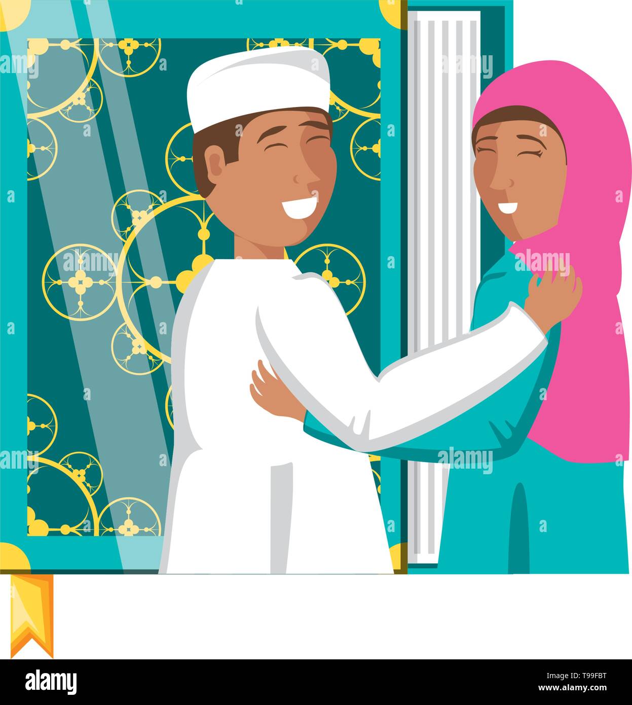 Muslim lovers Stock Vector Images - Alamy