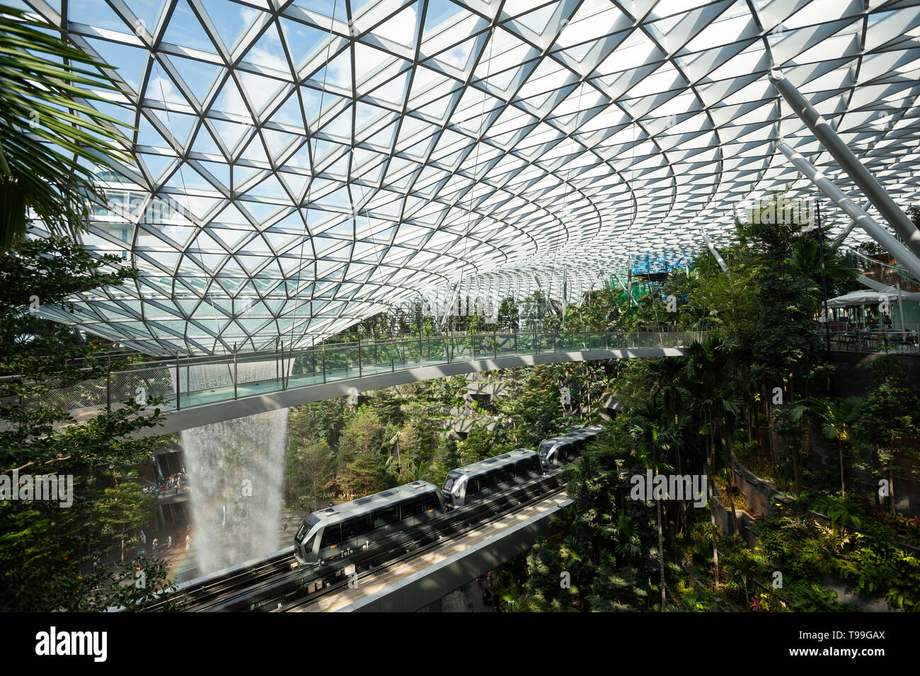 18.04.2019, Singapore, , Singapore - View into the Forest Valley with ...