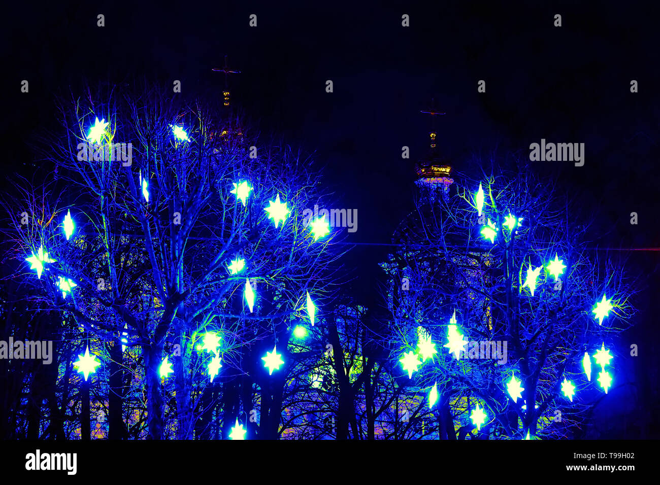 Merry Christmas. The Christmas bell tower will Herald the coming of ...