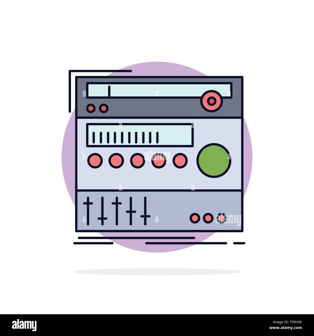 Vintage recording studio rack Cut Out Stock Images & Pictures - Alamy