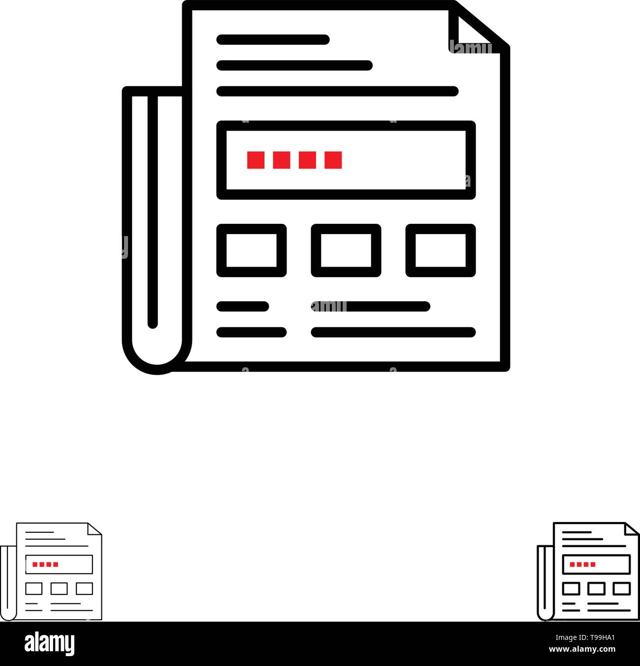 Newspaper office black and white Stock Vector Images - Alamy