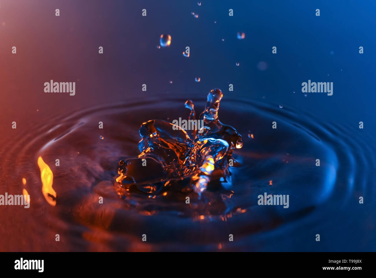 Splash of clean water Stock Photo - Alamy