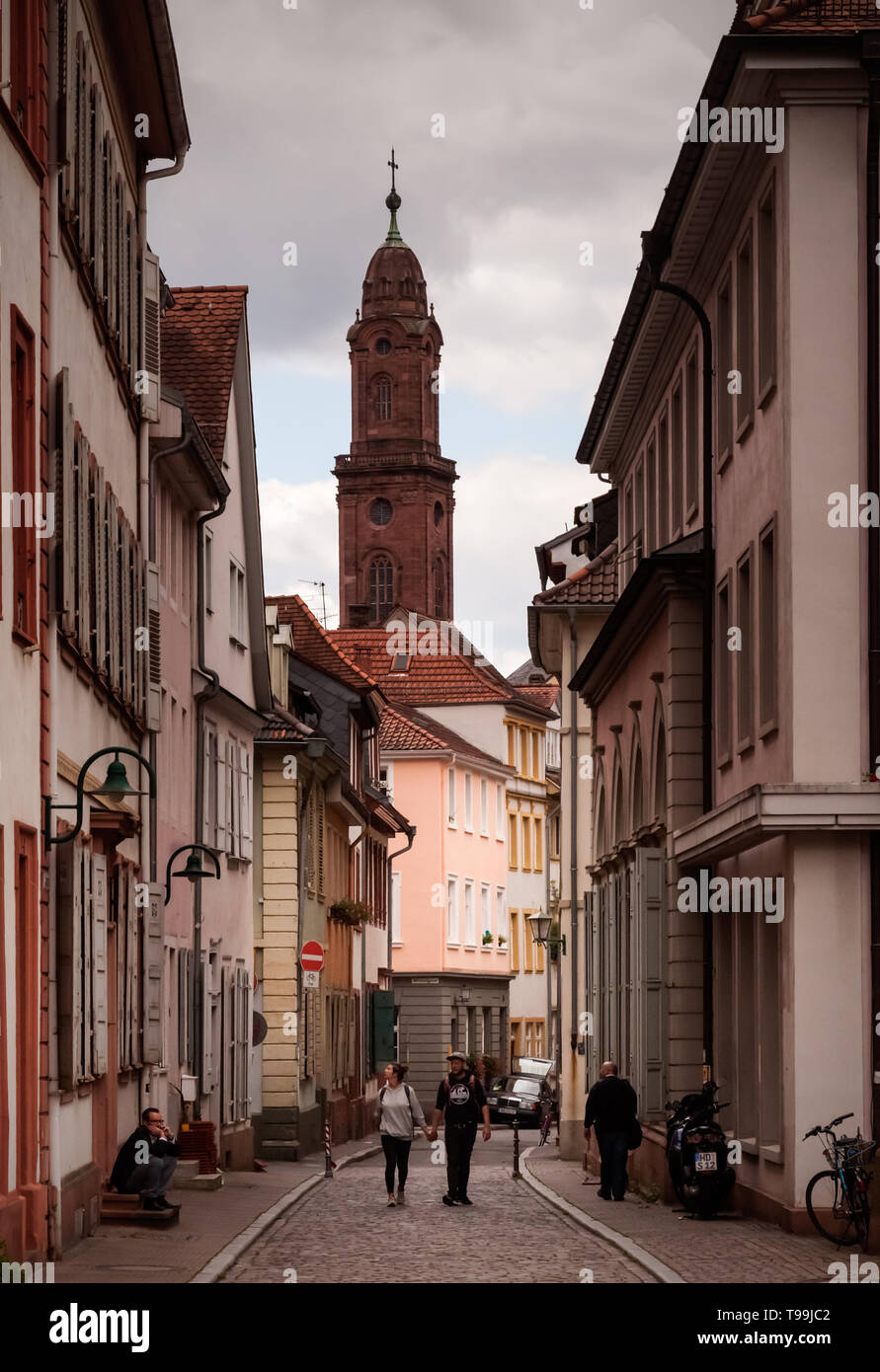Heidelberg, Germany: the town and the castle Stock Photo - Alamy