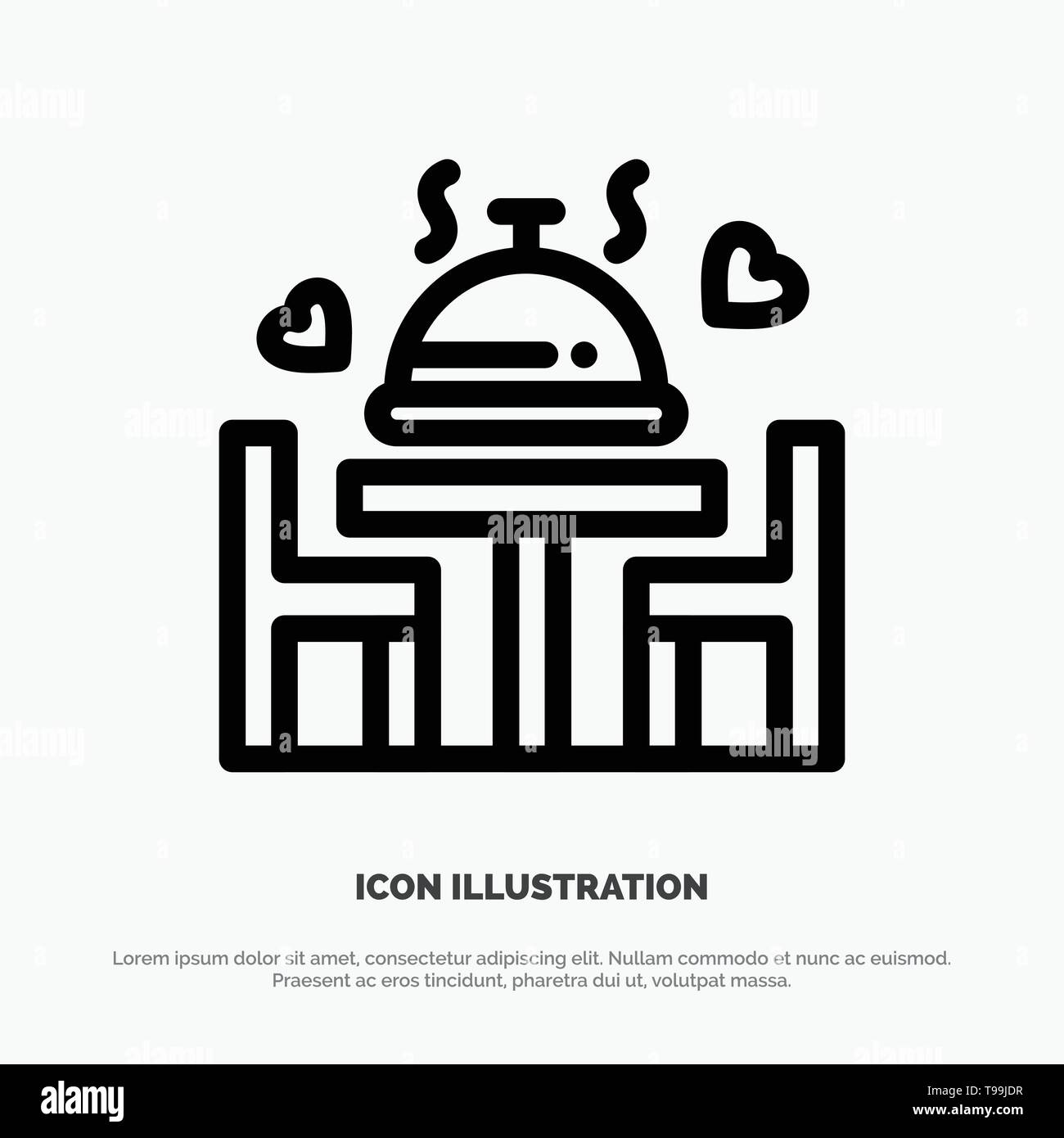 Wedding dinner vector vectors hi-res stock photography and images - Alamy