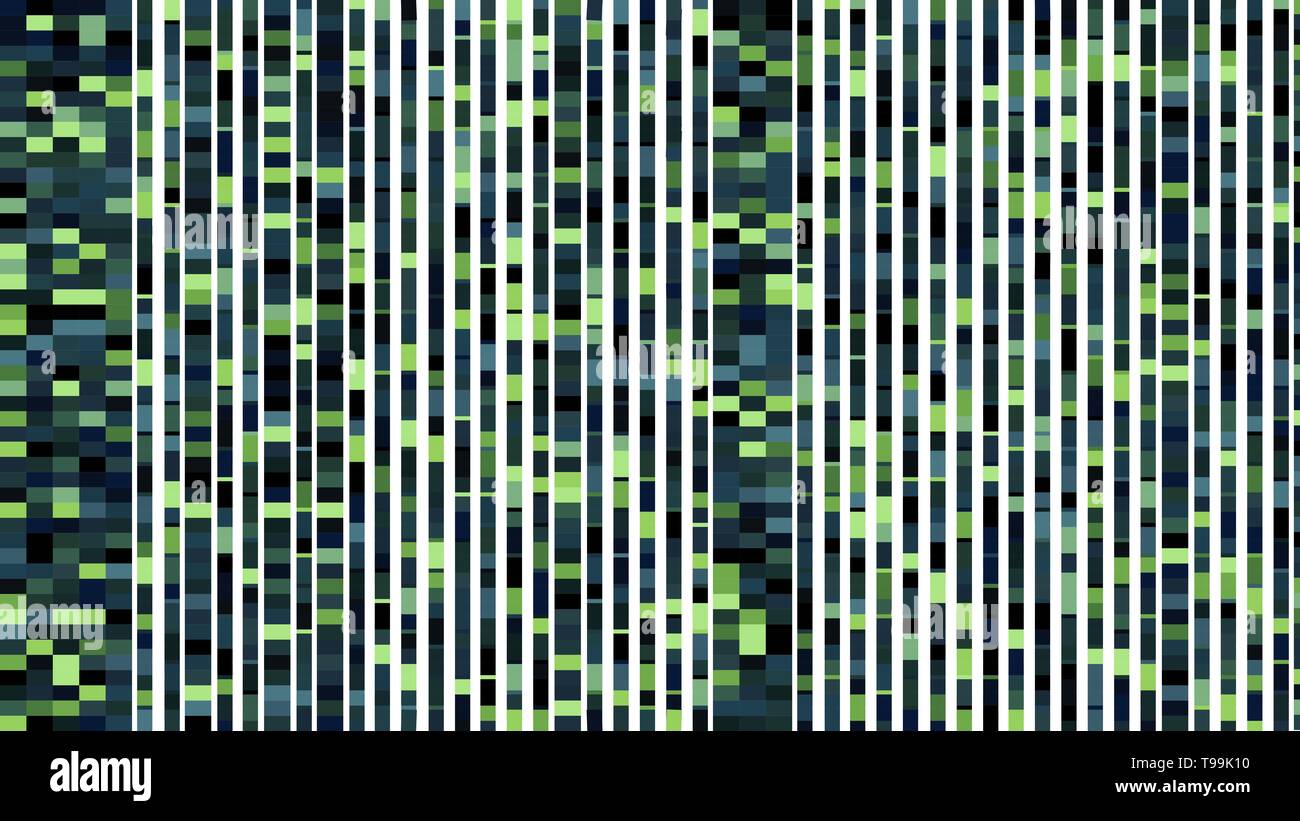 abstract background with very dark blue and light green color squares ...