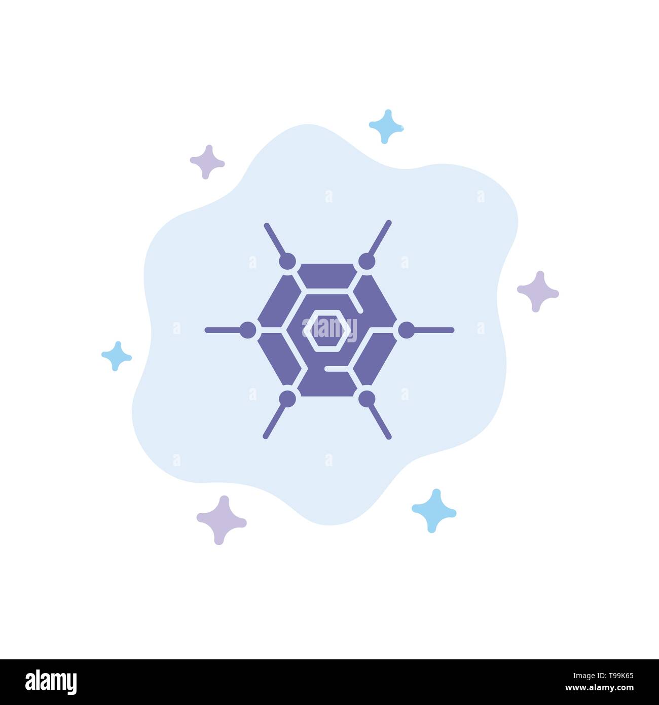 Decentralized, Network, Technology Blue Icon on Abstract Cloud ... Decentralized, Network, Technology Blue Icon on Abstract Cloud ...