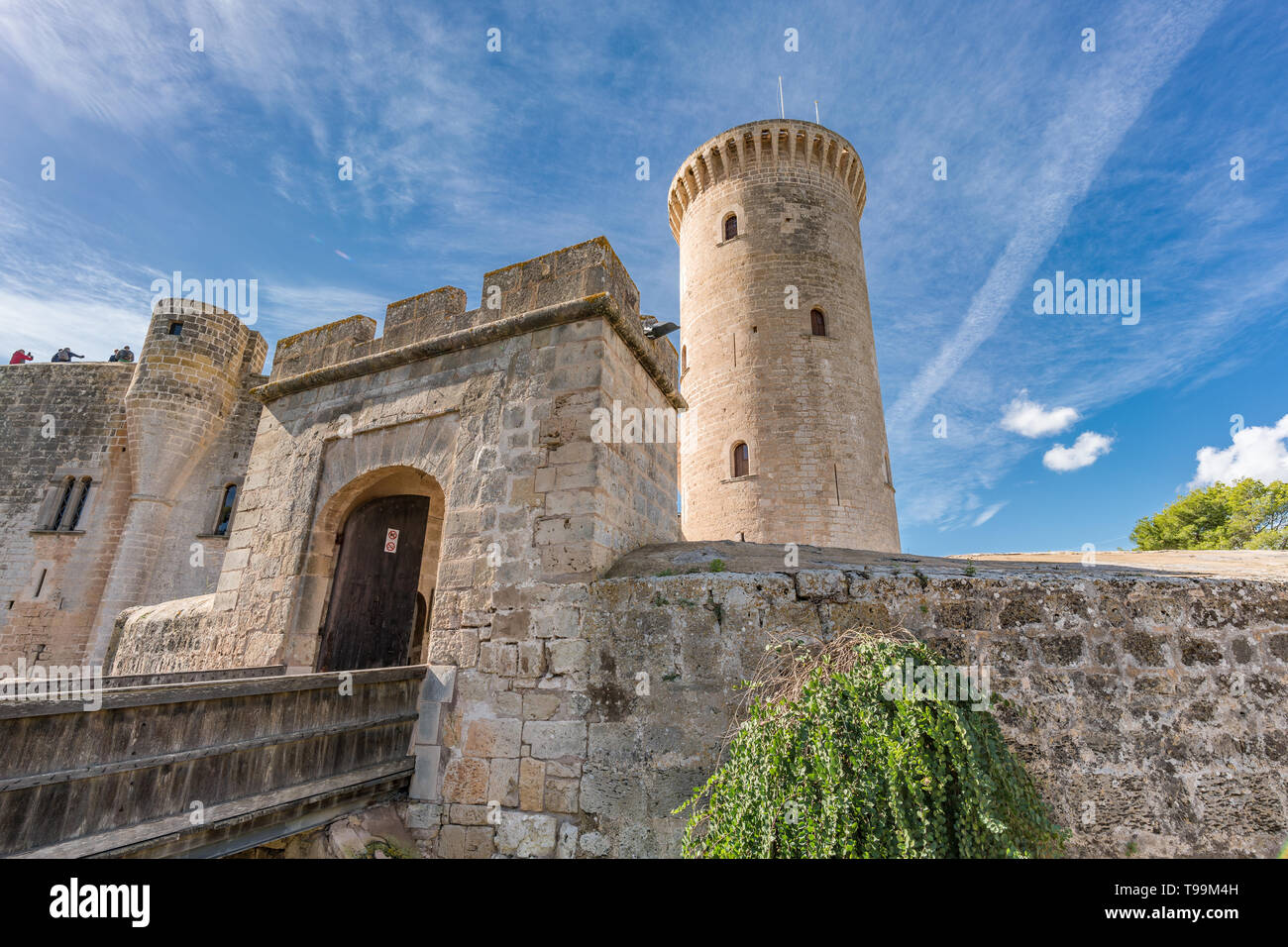 Majorca, Spain - October 30, 2018 : Main Gate and Donjon tower of ...