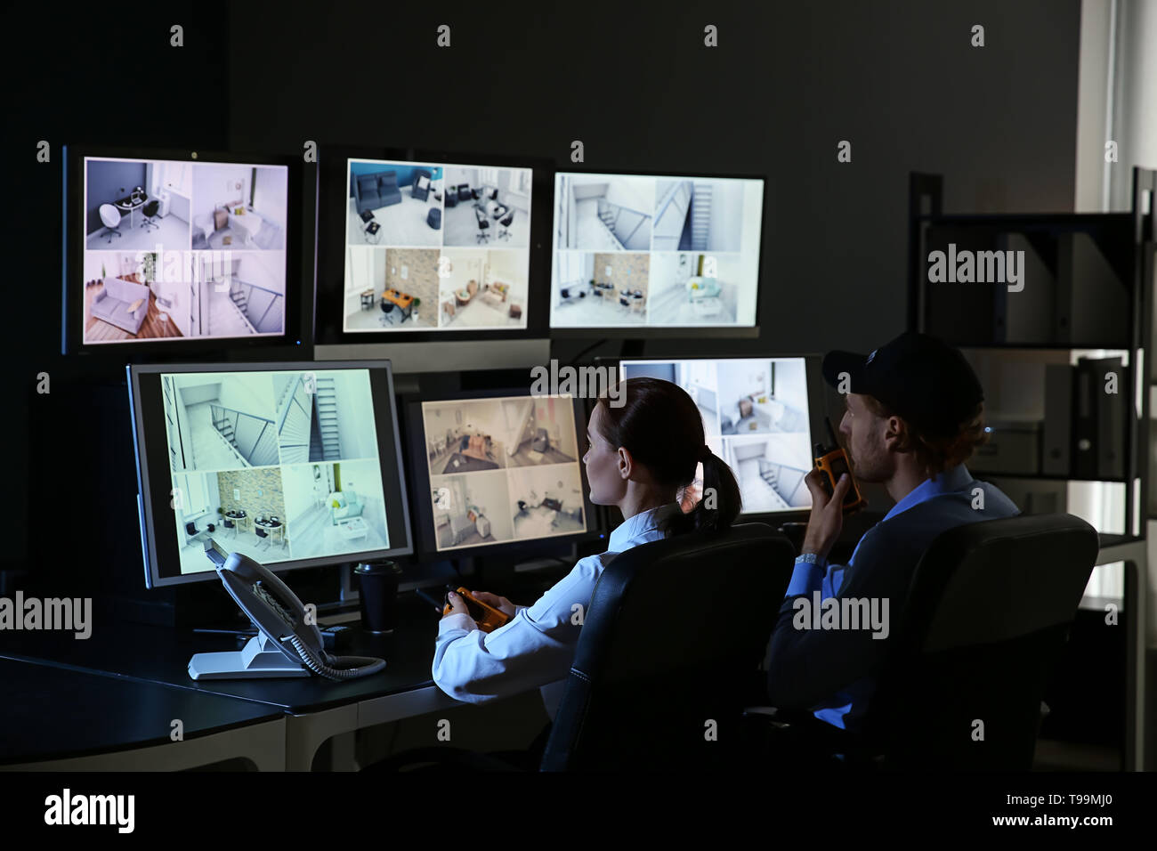 Cameras Screens Monitors Watching Security Stock Photos & Cameras ...