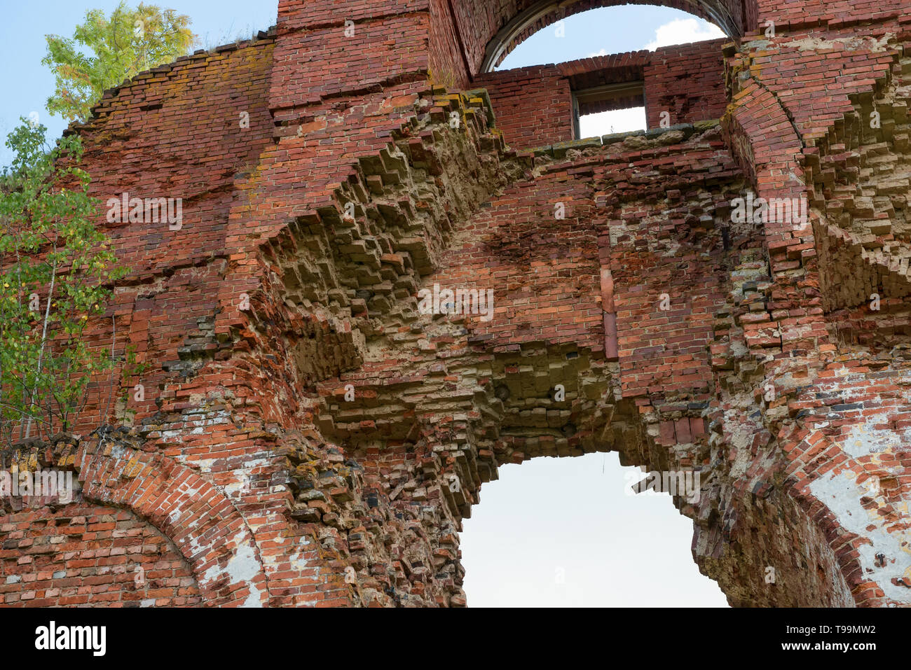 Destroyed Holy Spirit Church. Complex military settlement of Count A. A ...