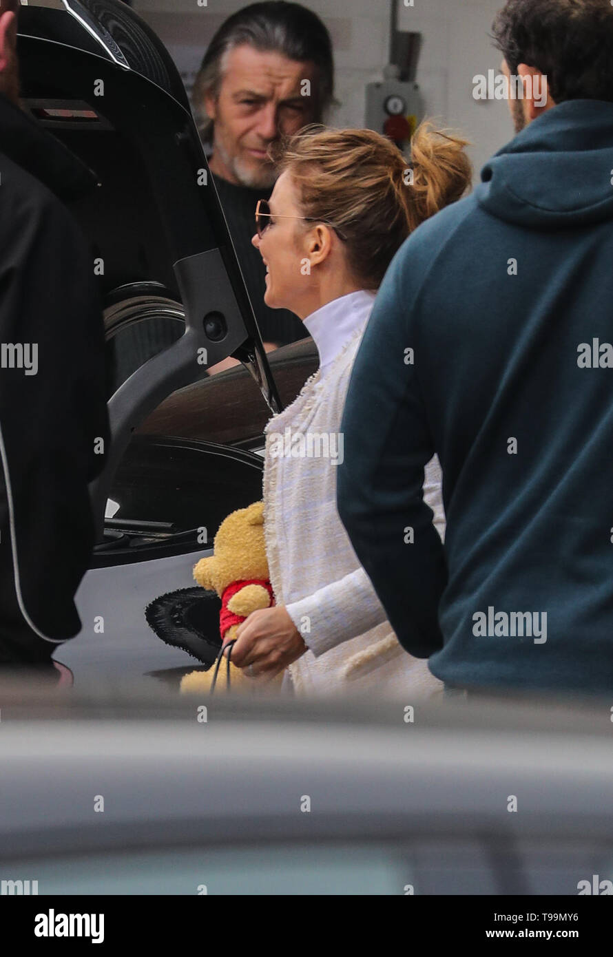 Geri Halliwell arrives for The Spice Girls tour rehearsals holding a ...