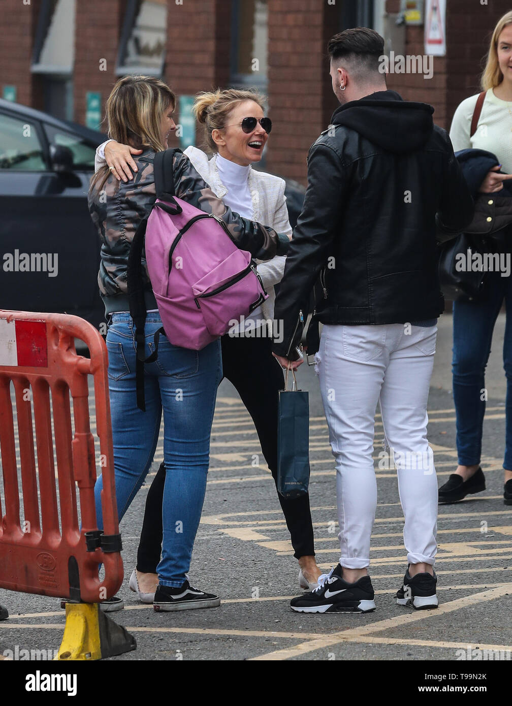 Geri Halliwell arrives for The Spice Girls tour rehearsals holding a ...