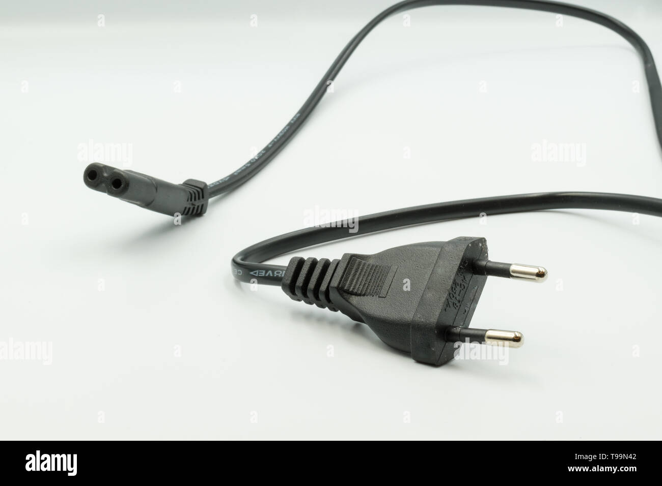 This is a capture for an AC black power cord the picture is taken with ...