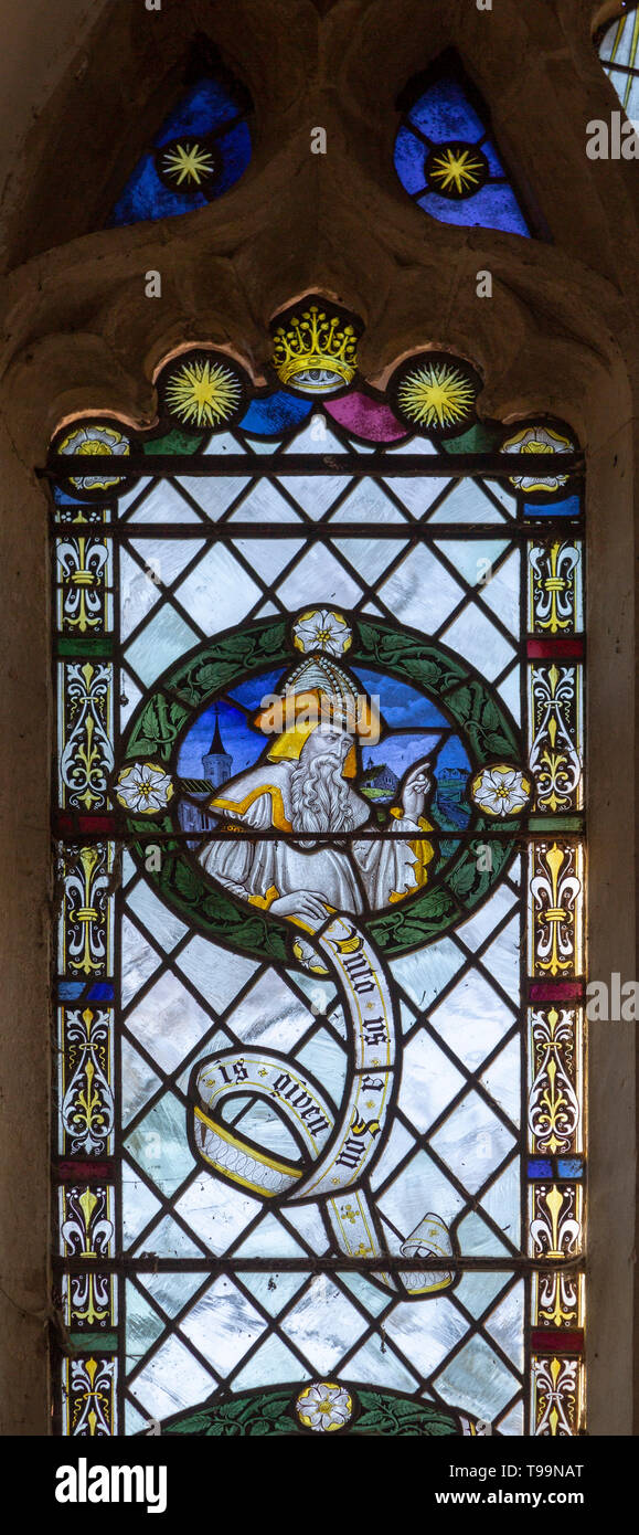 Prophet isaiah stained glass hi-res stock photography and images - Alamy