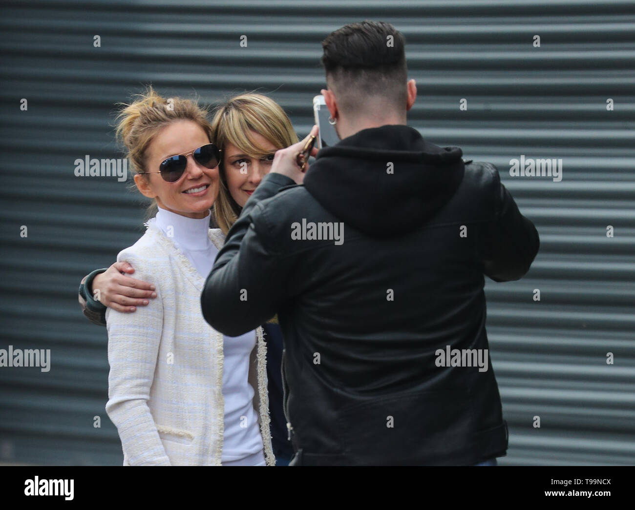 Geri Halliwell arrives for The Spice Girls tour rehearsals holding a ...