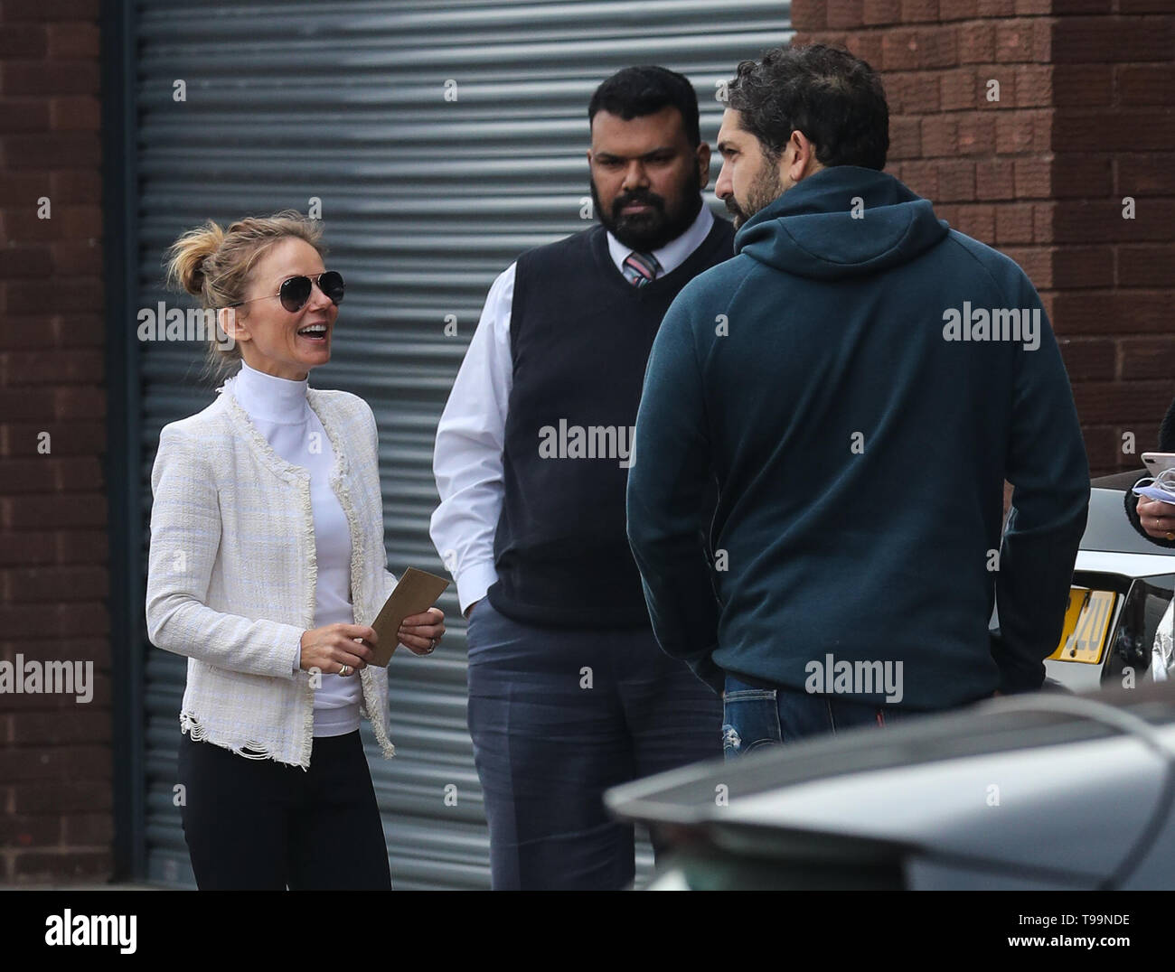 Geri Halliwell arrives for The Spice Girls tour rehearsals holding a ...