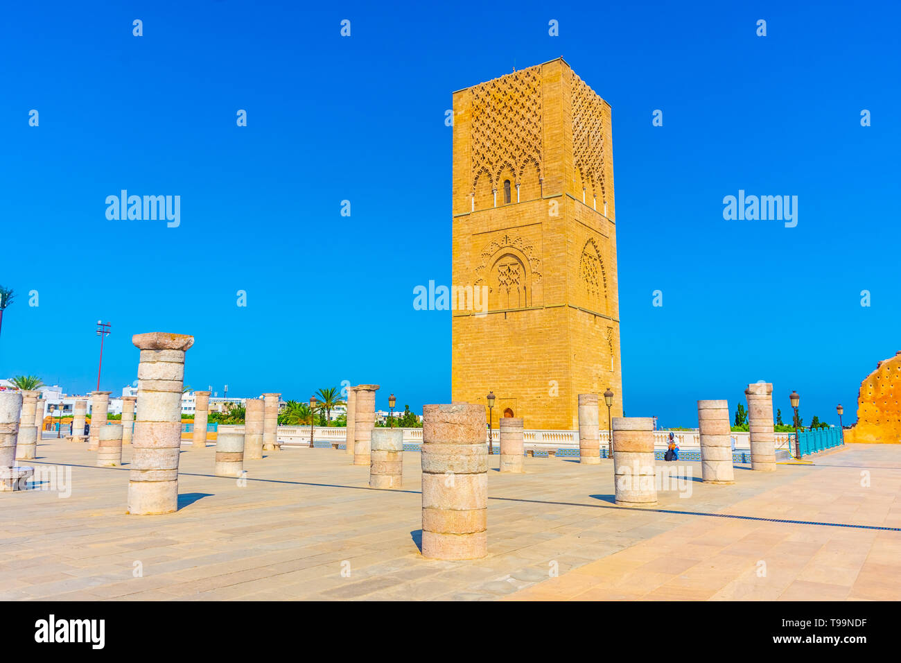 The Hassan Tower of Rabat, Morocco Stock Photo - Alamy