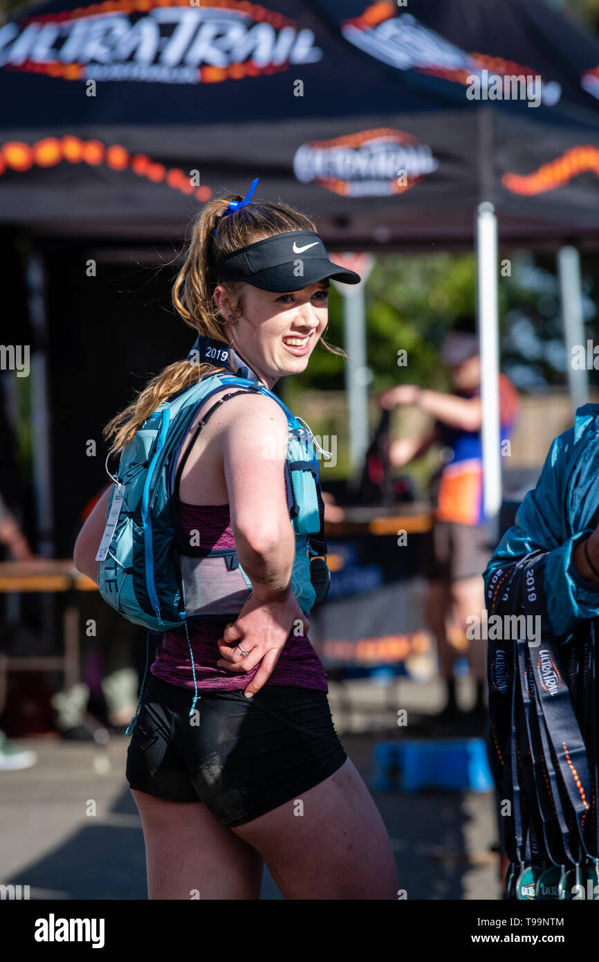 Marathon finish line mountains hi-res stock photography and images - Alamy