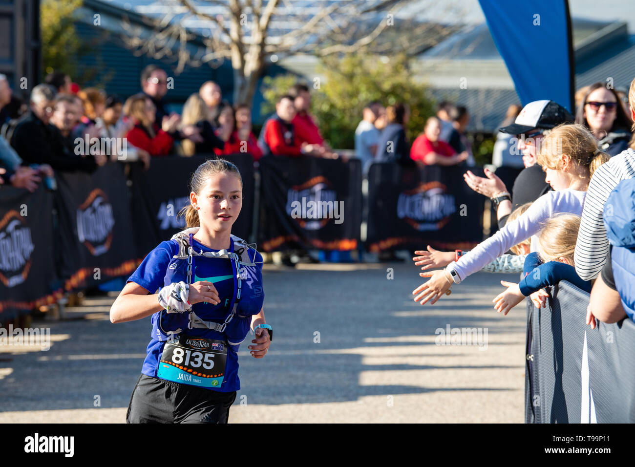 Marathon finish line mountains hi-res stock photography and images - Alamy