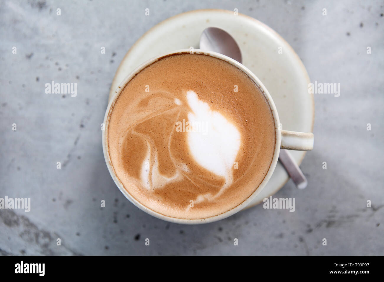 Breakfast hot coffee latte hi-res stock photography and images - Alamy