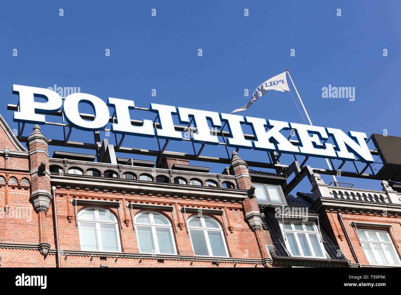 Copenhagen, Denmark - April 2, 2019: Politiken building in Copenhagen ...