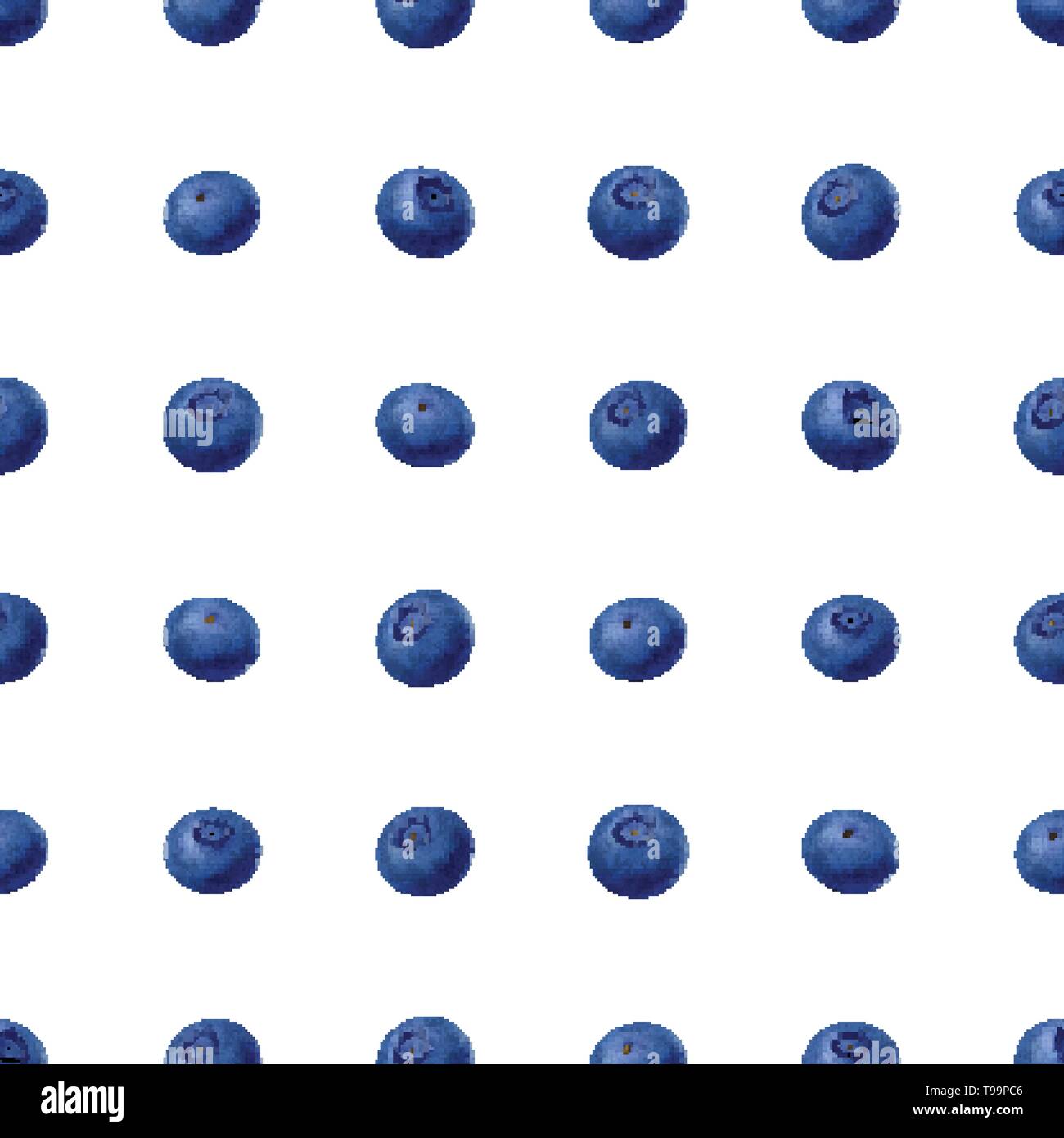 Seamless blueberries Pattern. 3d realistic vector berries Stock Vector ...