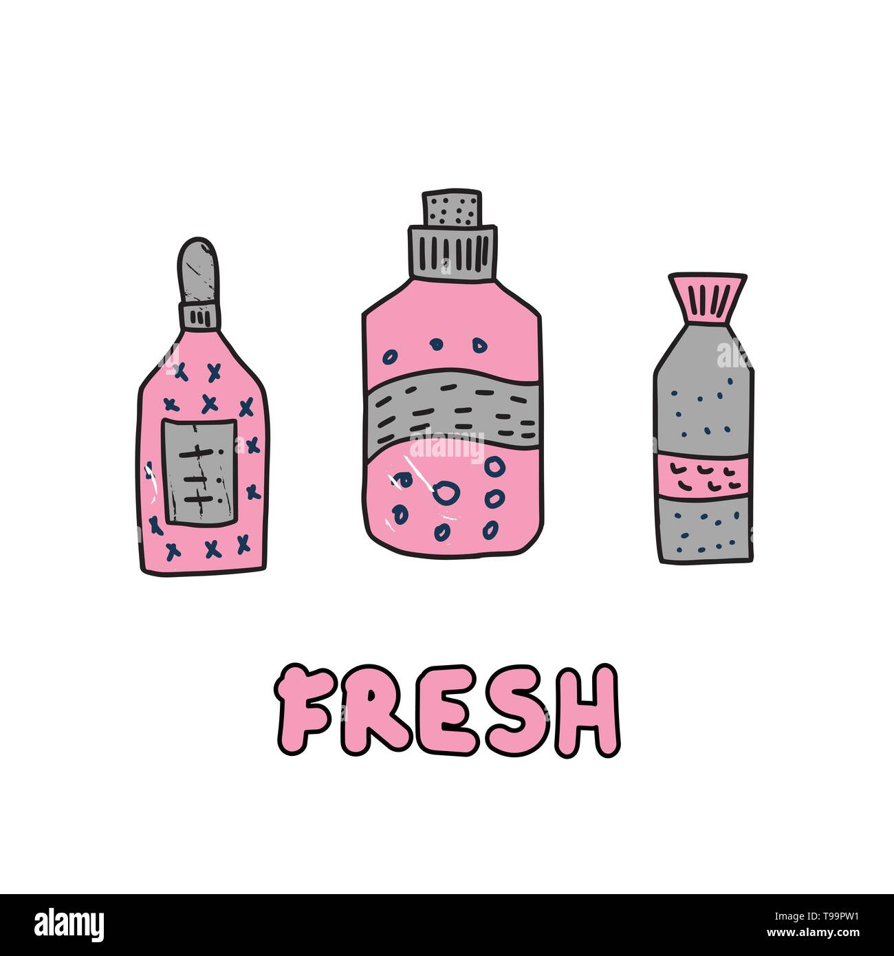 Perfume vials Stock Vector Images - Alamy