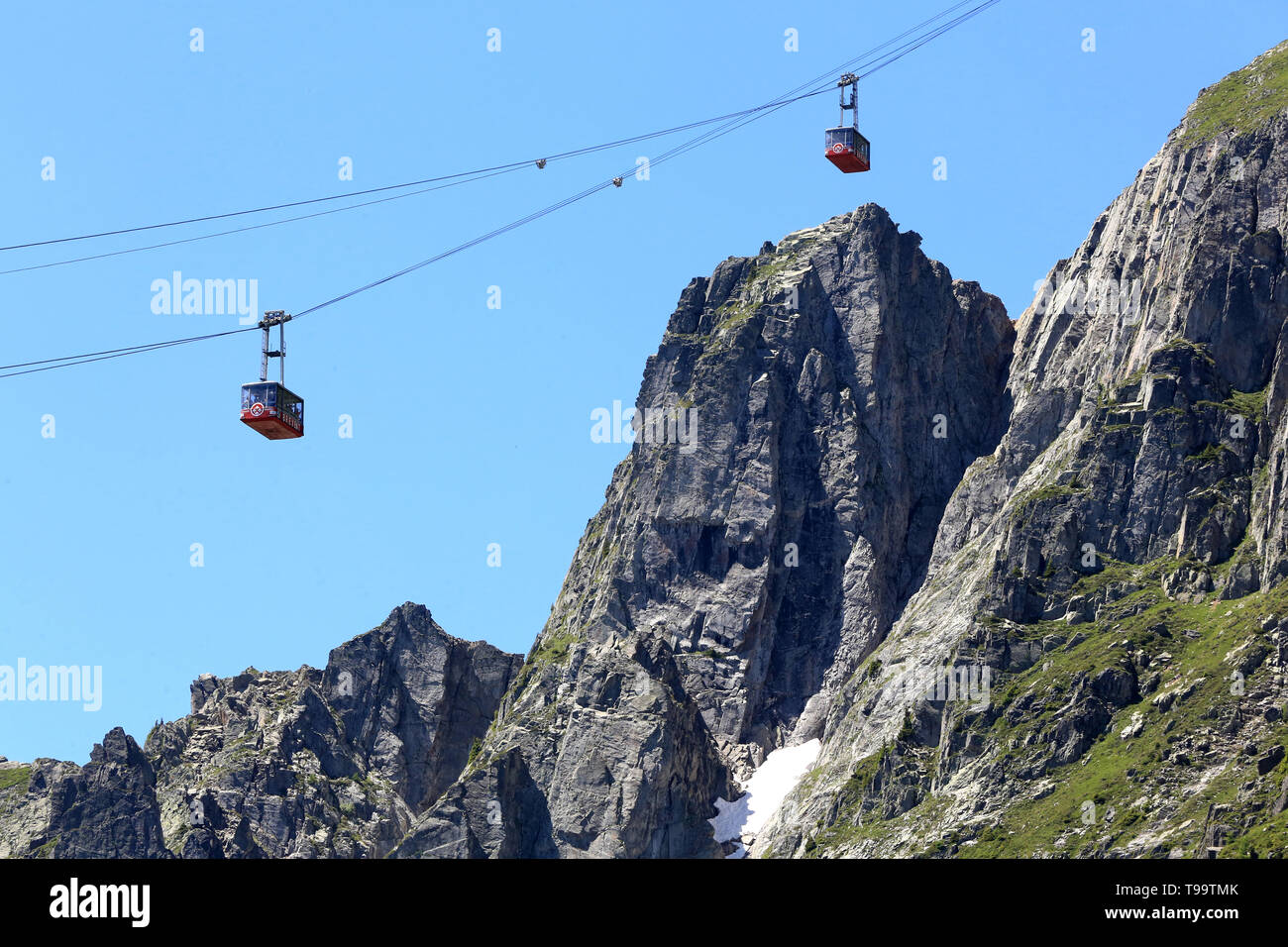Téléphérique. Brévent-Flégère. Chamonix Stock Photo - Alamy