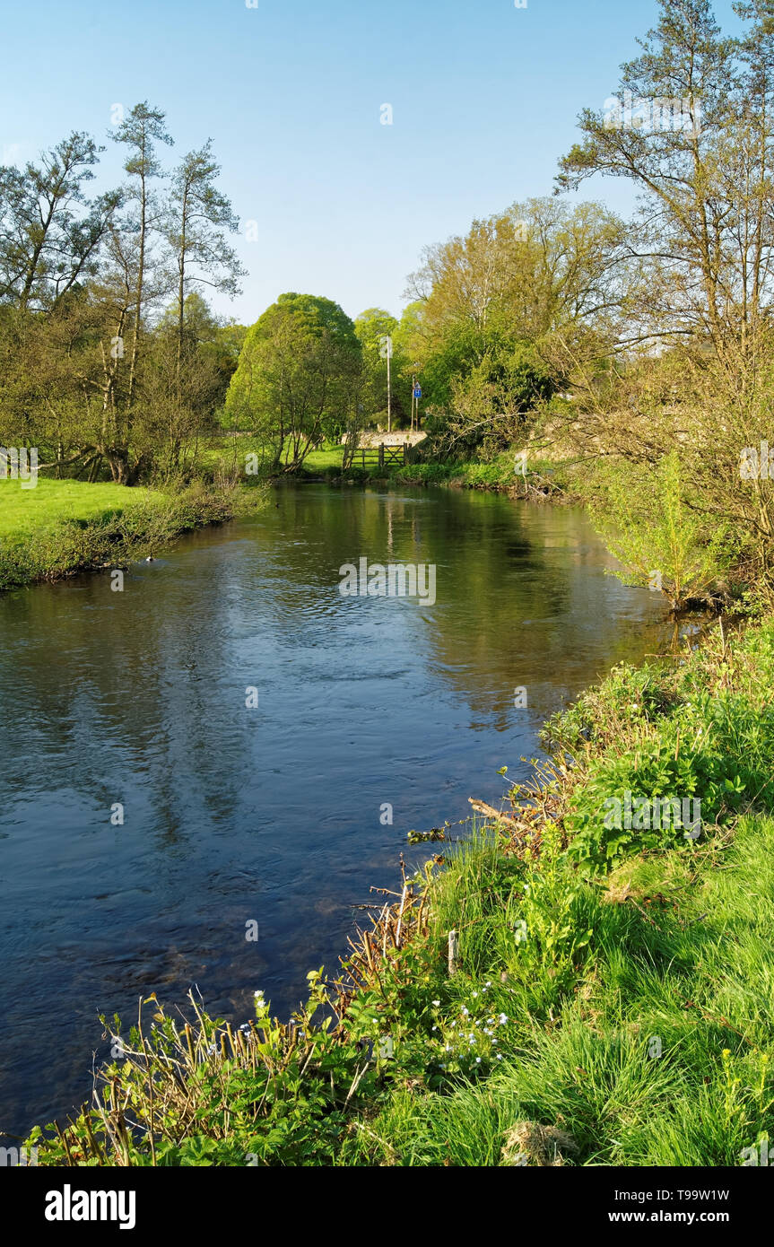 River Wye at Bakewell,Derbyshire,Peak District Stock Photo - Alamy