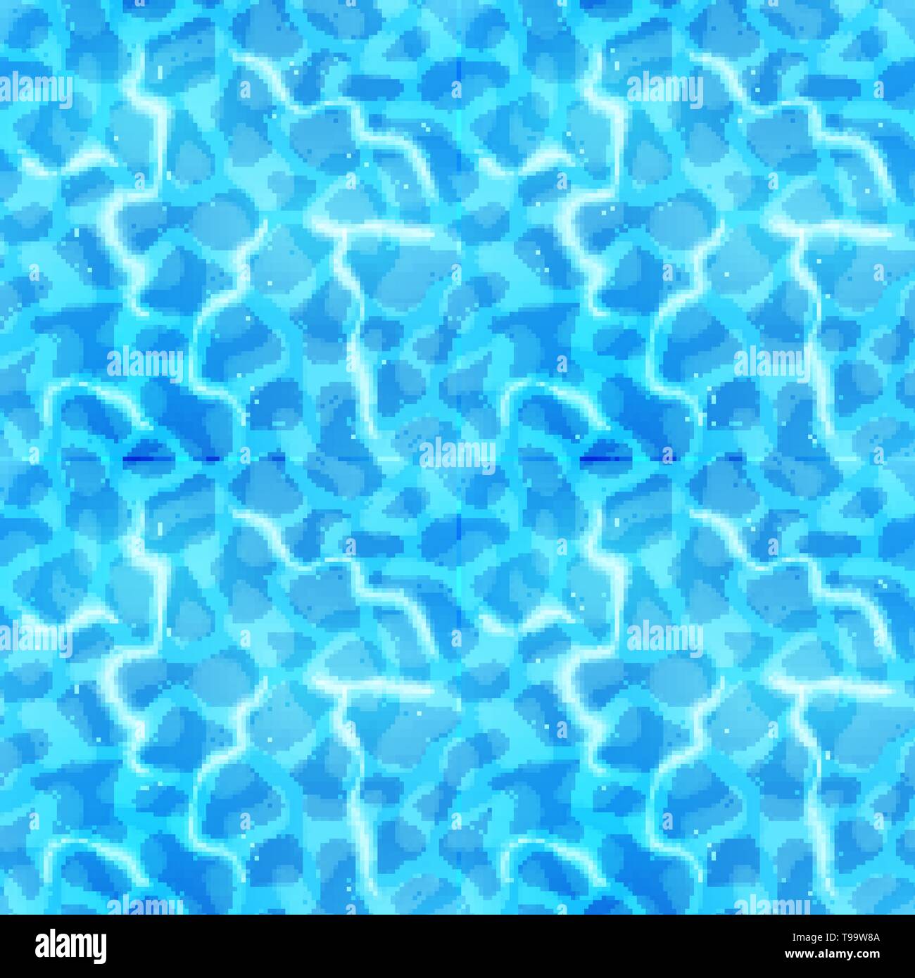 Bright blue seamless pattern with shining water ripple Stock Vector ...