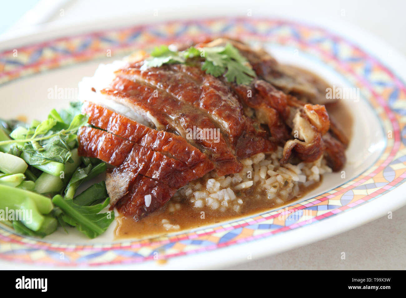 roast duck rice Stock Photo - Alamy