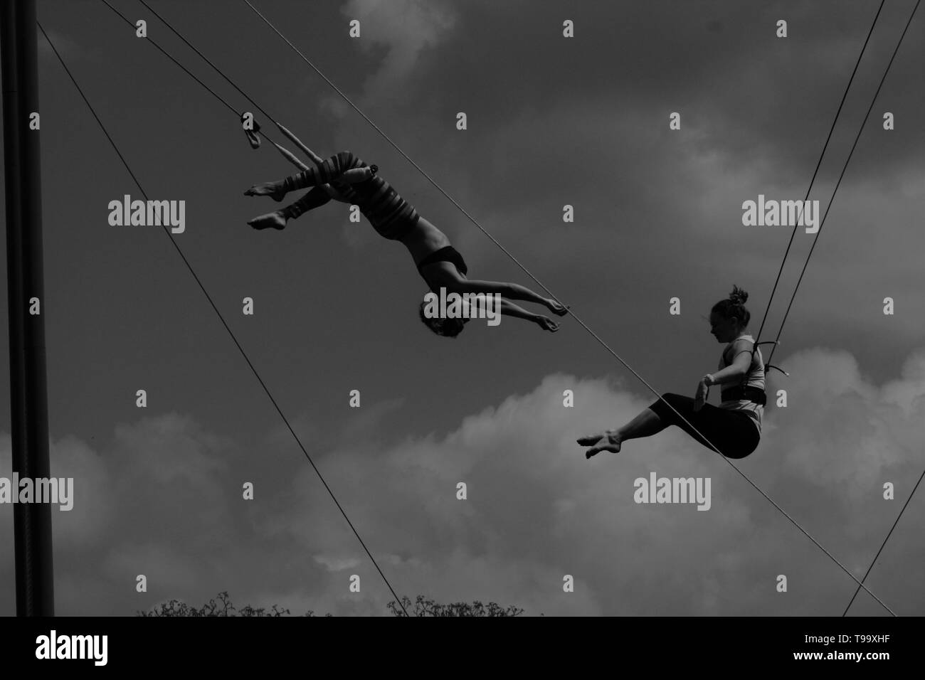 Trapeze Black and White Stock Photos & Images - Alamy
