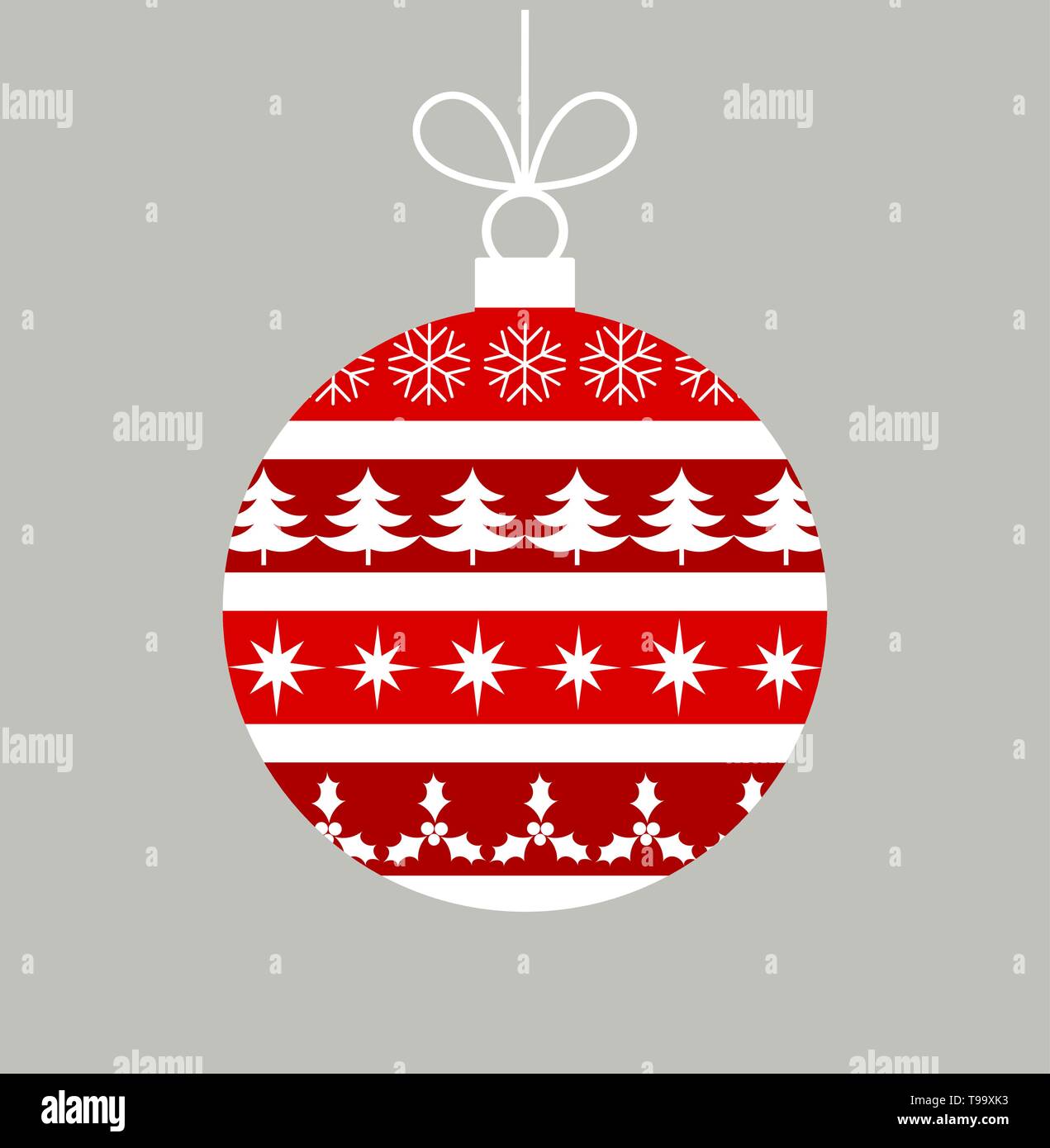Christmas bauble ornament. Vector illustration Stock Vector Image & Art ...