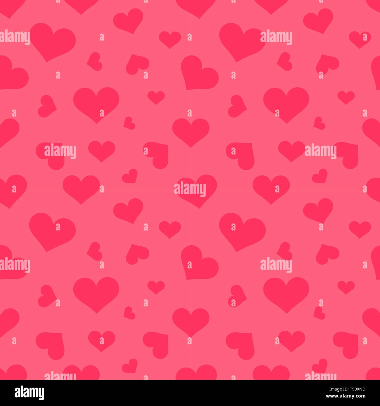 Pink hearts pattern. Vector illustration Stock Vector Image & Art - Alamy