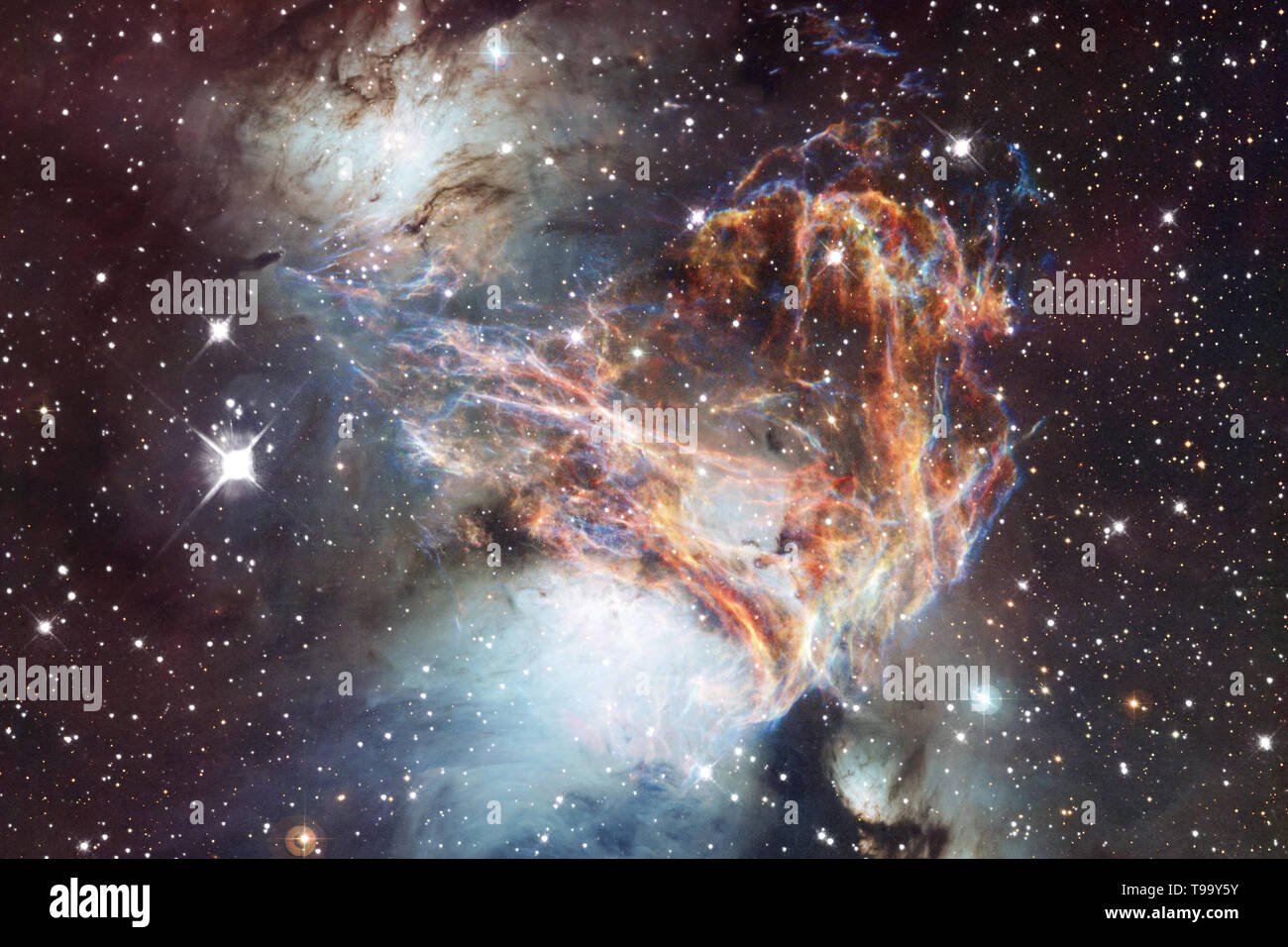 Beauty of outer space. Science fiction wallpaper. Elements of this ...