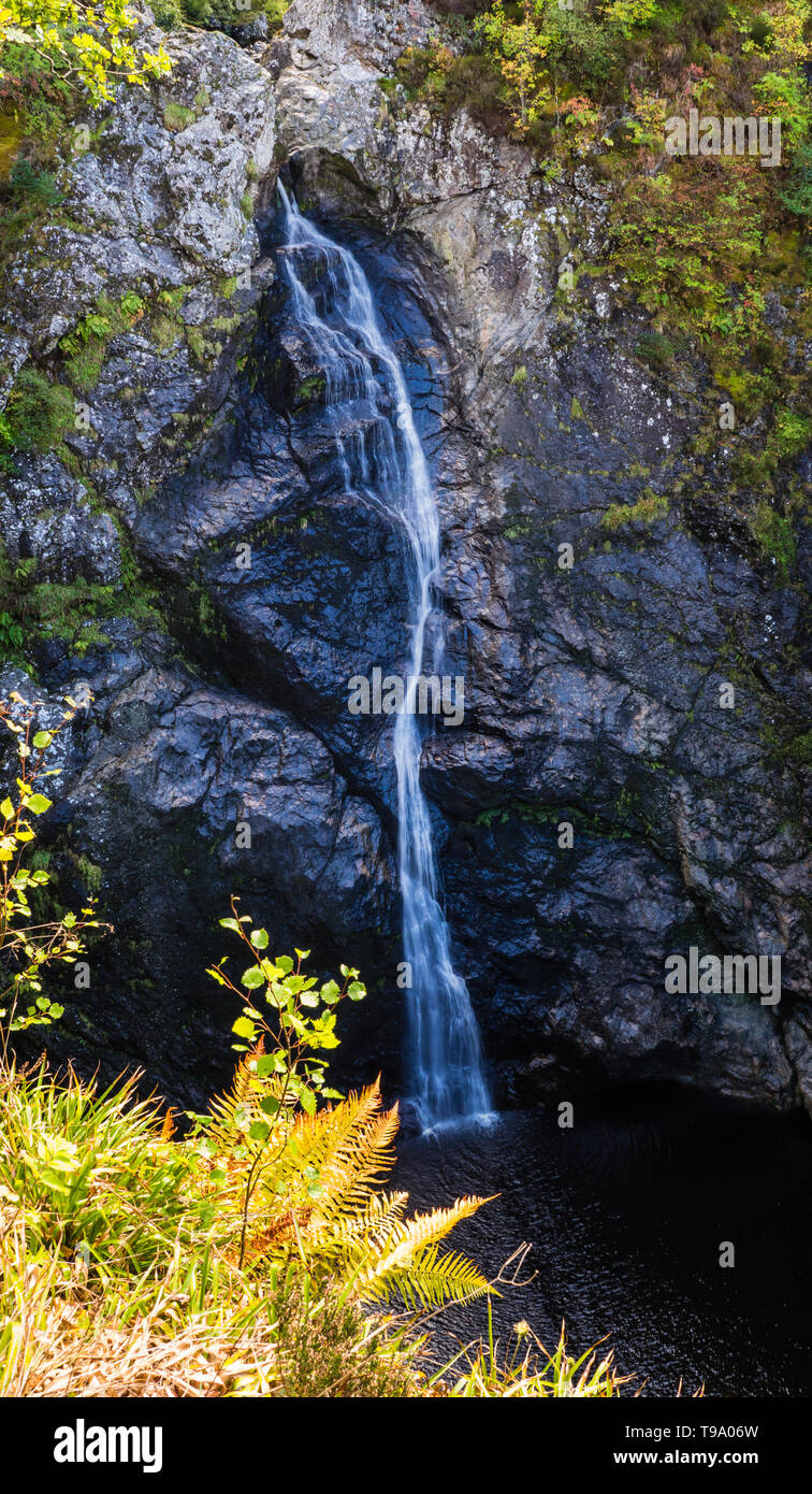 The Falls of Foyers waterfall on the River Foyers, which leads to Loch ...